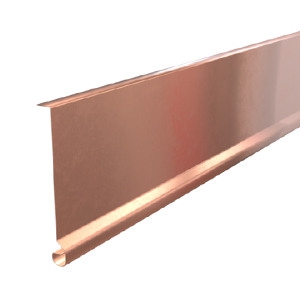 Bande de rive biseau zinc - 2ML | Brico-Toiture